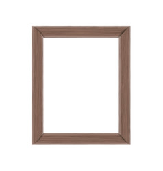 Empty wooden frame Royalty Free Vector Image - VectorStock