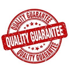 Grunge textured quality control round stamp seal Vector Image