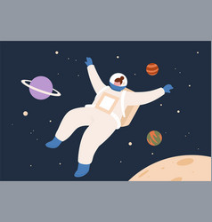 Racing in space Royalty Free Vector Image - VectorStock