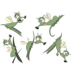 Green insect cartoon Royalty Free Vector Image