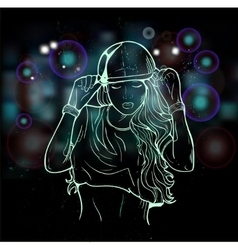 Vape swag girl Royalty Free Vector Image - VectorStock