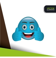 Ok emoticon Royalty Free Vector Image - VectorStock