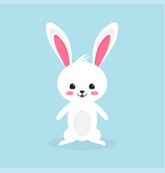 Easter bunny with big egg art Royalty Free Vector Image