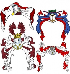 Heraldry coat of arms Royalty Free Vector Image