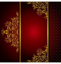 Red background with menu Royalty Free Vector Image