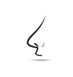 Man nose Royalty Free Vector Image - VectorStock