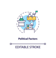 Environmental factors concept icon Royalty Free Vector Image