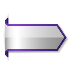 Violet banner design on white background Vector Image
