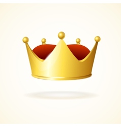 Golden crown Royalty Free Vector Image - VectorStock