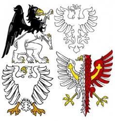 Heraldry coat of arms Royalty Free Vector Image