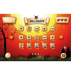 On a halloween zombie party theme Royalty Free Vector Image