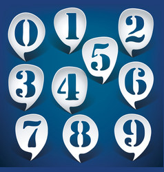 Eco bubble numbers Royalty Free Vector Image - VectorStock