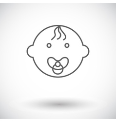 Baby boy shower card with cute elephant Royalty Free Vector