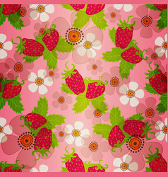 Vivid seamless floral pattern Royalty Free Vector Image