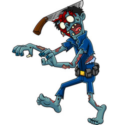 Blue zombie Royalty Free Vector Image - VectorStock