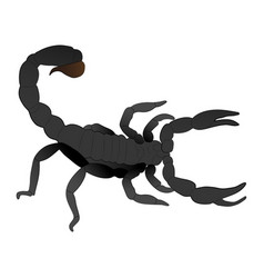 Cartoon happy scorpion Royalty Free Vector Image