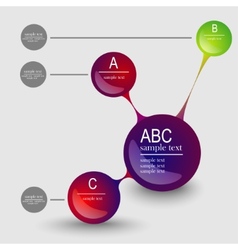 Infographics template abc Royalty Free Vector Image