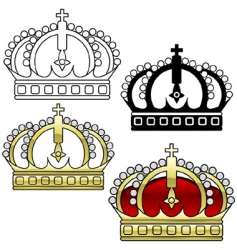 Royal crown Royalty Free Vector Image - VectorStock