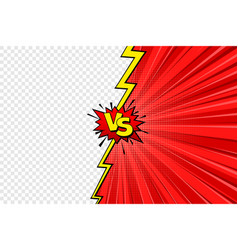 Versus screen vs fight background for battle Vector Image
