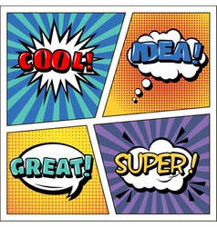 Comic strip pop art design Royalty Free Vector Image