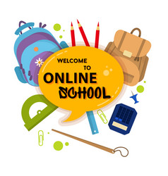 Welcome back to school label badge Royalty Free Vector Image