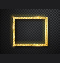 Blue neon frame with sparkles Royalty Free Vector Image