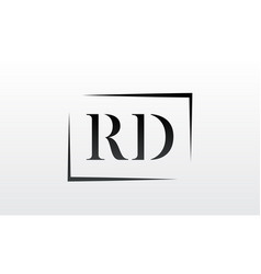 Initial rd letter logo with creative modern Vector Image