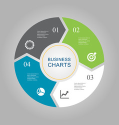 Business diagram circle Royalty Free Vector Image