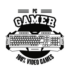 Gamer keyboard and mouse Royalty Free Vector Image