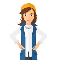 Woman angry emotion Royalty Free Vector Image - VectorStock