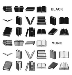 Book icon set simplicity theme Royalty Free Vector Image