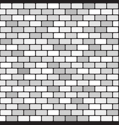 Grey brick wall texture seamless background Vector Image