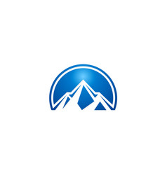 Mountains logo Royalty Free Vector Image - VectorStock