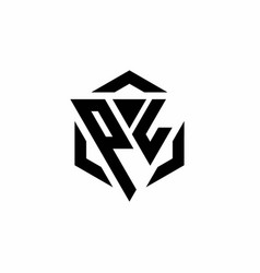 Initial l gaming esport logo design modern Vector Image