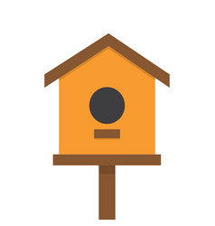 Cartoon of bird house Royalty Free Vector Image