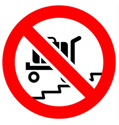 No presents red warning signs Royalty Free Vector Image