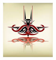 Poster with tribal panda and tent Royalty Free Vector Image