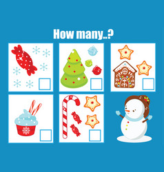 Math educational game for children mathematical Vector Image