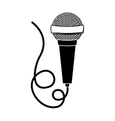 Cartoon doodle microphone Royalty Free Vector Image