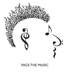 Music tree with notes Royalty Free Vector Image