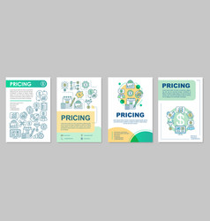 Membership brochure template layout Royalty Free Vector