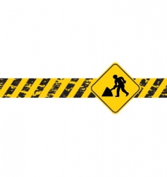 Cartoon man digging hole with pickax or pick Vector Image