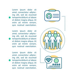 Membership brochure template layout Royalty Free Vector