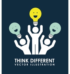 Think differently Royalty Free Vector Image - VectorStock