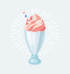 Milk shake cocktail color picture Royalty Free Vector Image