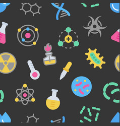 Chemistry seamless pattern Royalty Free Vector Image