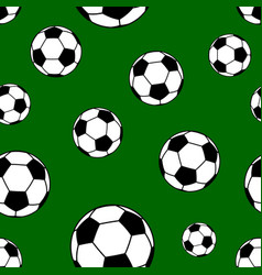 Soccer ball seamless football background pattern Vector Image