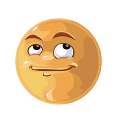 Middle finger emoticon Royalty Free Vector Image