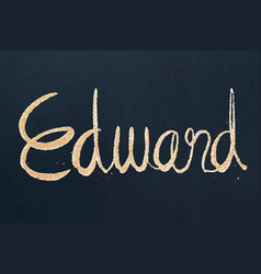 Calligraphy letter a typography font Royalty Free Vector