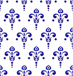 Porcelain baroque pattern Royalty Free Vector Image